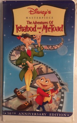 The Adventures of Ichabod and Mr Toad VHS Bing Crosby Clamshell ...