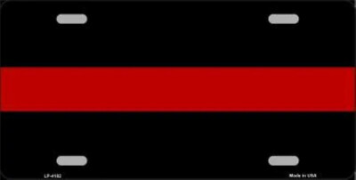 Thin Red Line Fire Metal Novelty License Plate LP-4182 | eBay