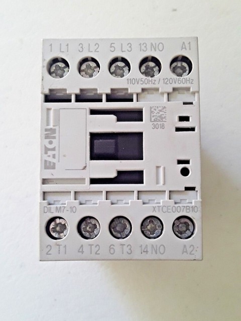 Eaton Dilm7-10 Contactor 3-pole 24vdc Xtce007b10 for sale online | eBay