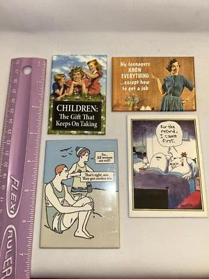 Vintage Humor Magnets Set - Comedic Family and Parenting Quotes | eBay