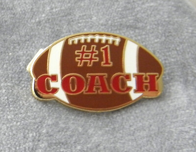 AMERICAN FOOTBALL NUMBER #1 1 COACH LAPEL PIN BADGE 1 INCH | eBay