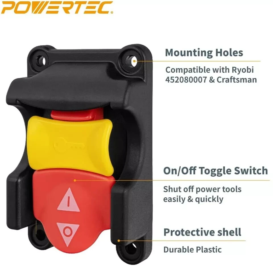 Table Saw Switch Parts Compatible for Ryobi and Craftsman Table Saw ...