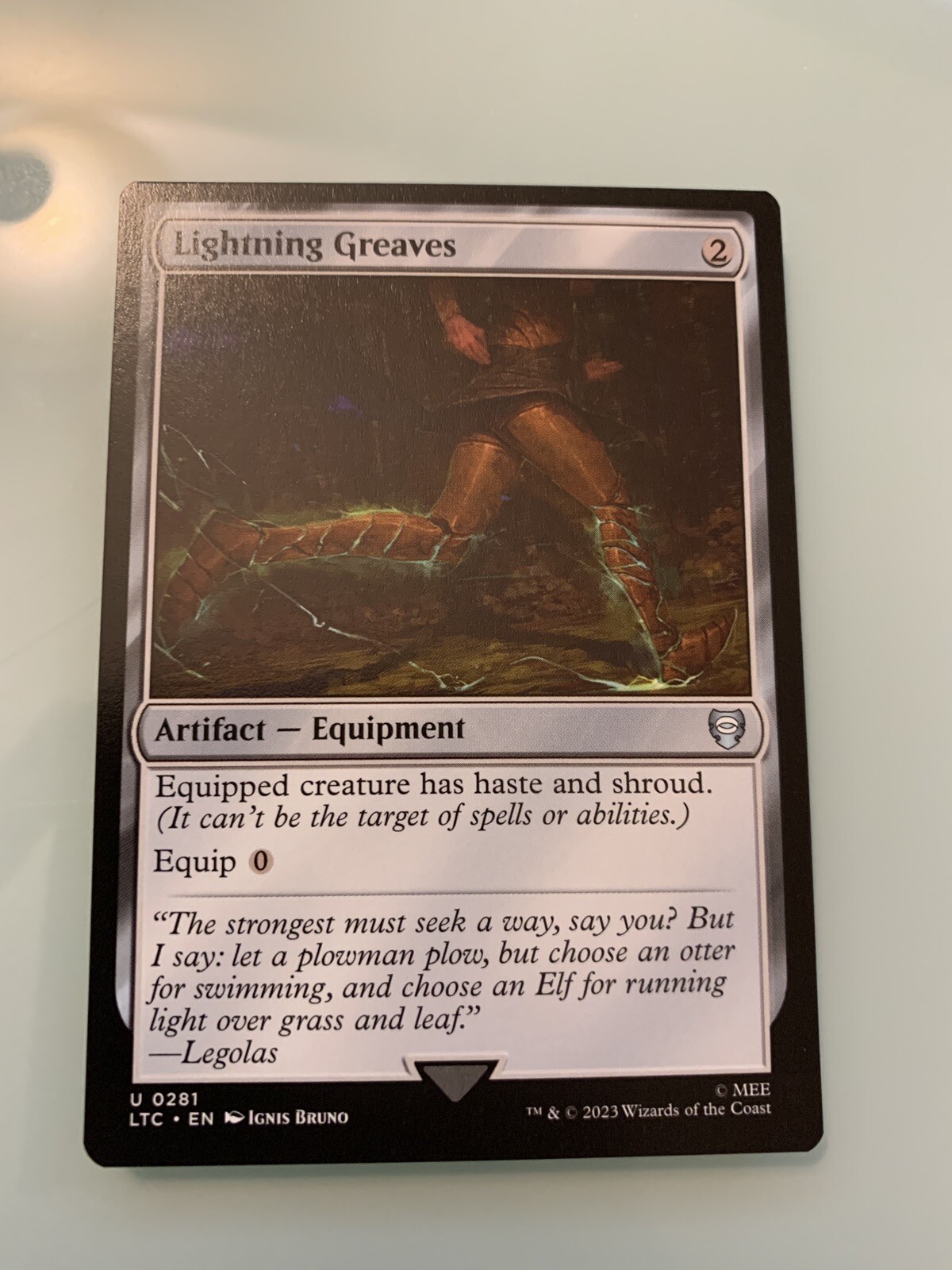 MTG Lightning Greaves Tales of Middle-earth Commander 0281 Regular ...