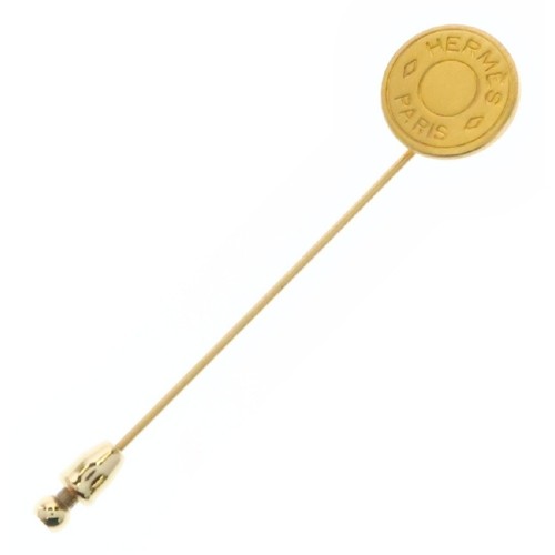 HERMES Serie Pin Brooch Gold GP Accessories Used ...
