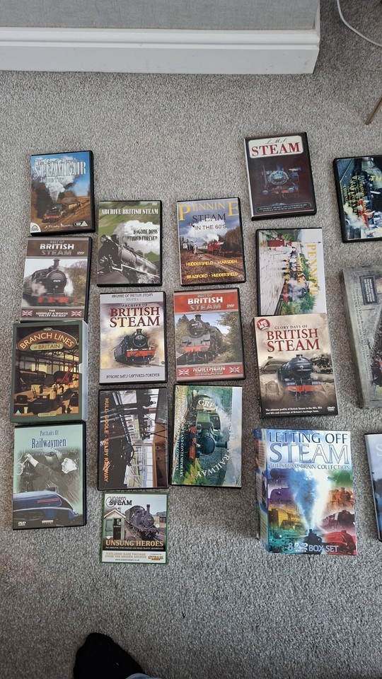 Joblot Steam Locomotive Engine DVDS Train Railway Roundabout Box Sets ...