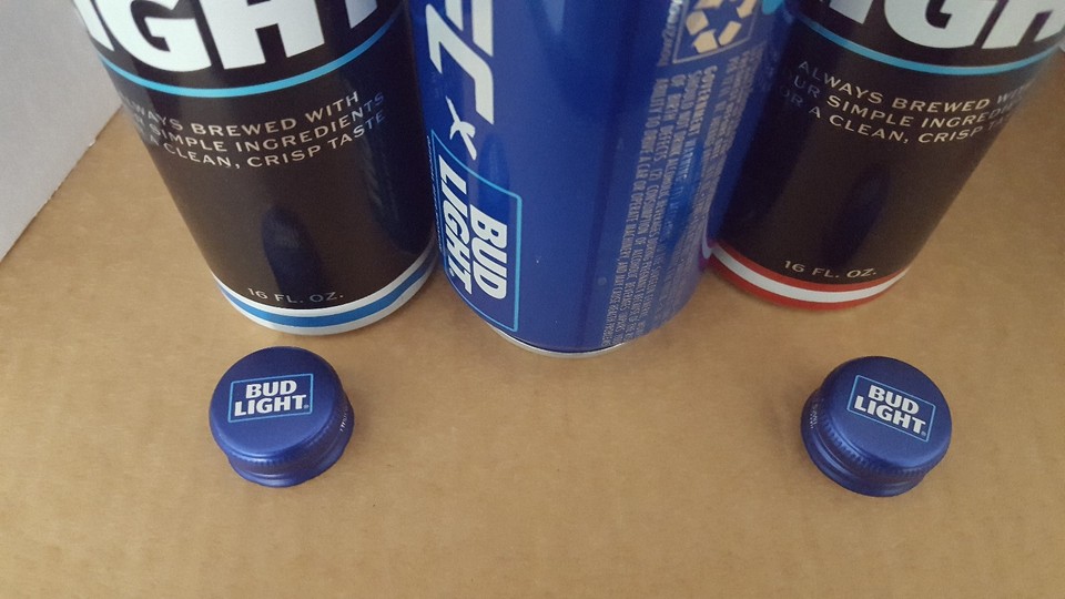 BUD LIGHT *UFC* 16 OZ CAN & PANTHERS & FALCONS 16 OZ ALUMINUM EMPTY ...