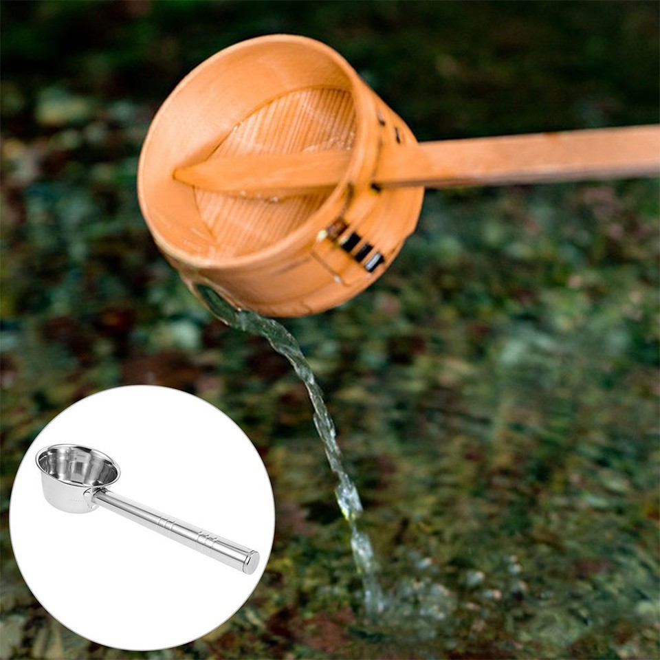 Stainless Steel Scoop Japanese Water Ladle Kitchen Ladles Dipper | eBay UK