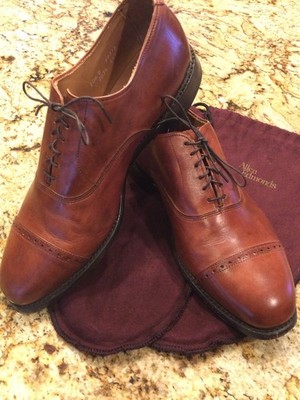 Allen Edmonds Byron Chili Oxford Cap Toe Brown Dress Shoe Size 10.5 D ...