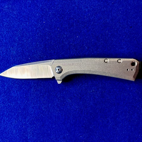 Zero Tolerance Knife - 0808 ZT Flipper w/ CPM S35VN SS, Titanium Very Clean | eBay