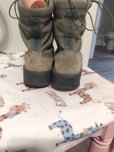 WELLCO Air Force TW Combat USGI Sage GREEN Vibram Sole BOOTS 10.5 R ...