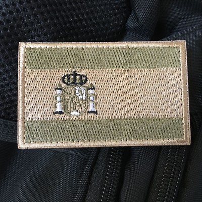 Embroidery Euro Spain Spanish Flag Tactical Hook Loop Patch Fastener ...