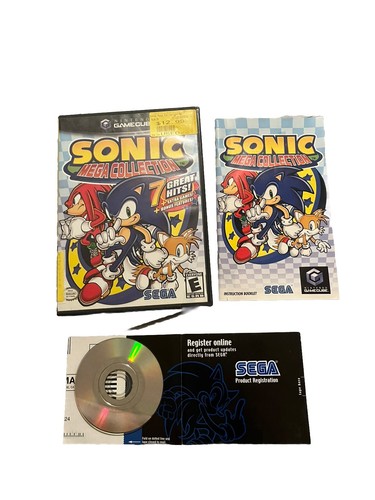 Sonic Mega Collection Nintendo (GameCube, 2002) Complete W/ Manual ...