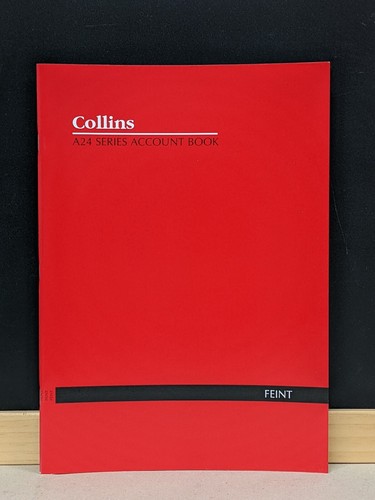 Collins A24 Account Book A4 Money Column 4-18 Day Feint Journal Ledger ...