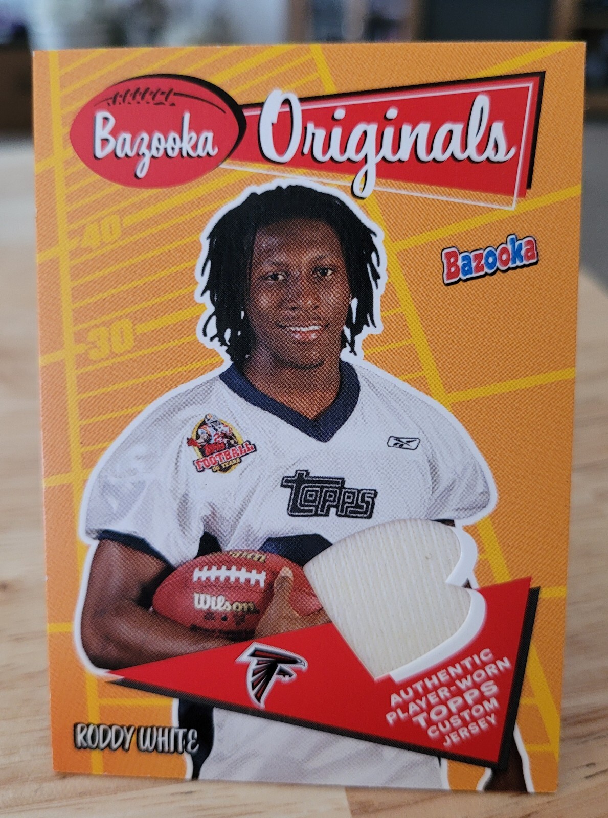 Roddy White 2005 Topps Bazooka #BO-RW Rookie Jersey Relic - Atlanta ...