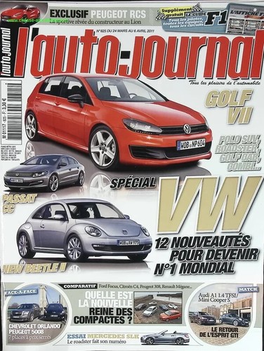Spécial Volkswagen - L'auto journal - n° 825 - 2011 - revue magazine ...