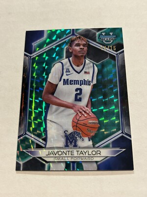 2023-24 BOWMAN’S BEST U JAVONTE TAYLOR 4/15 GEOMETRIC GREEN REFRACTOR ...
