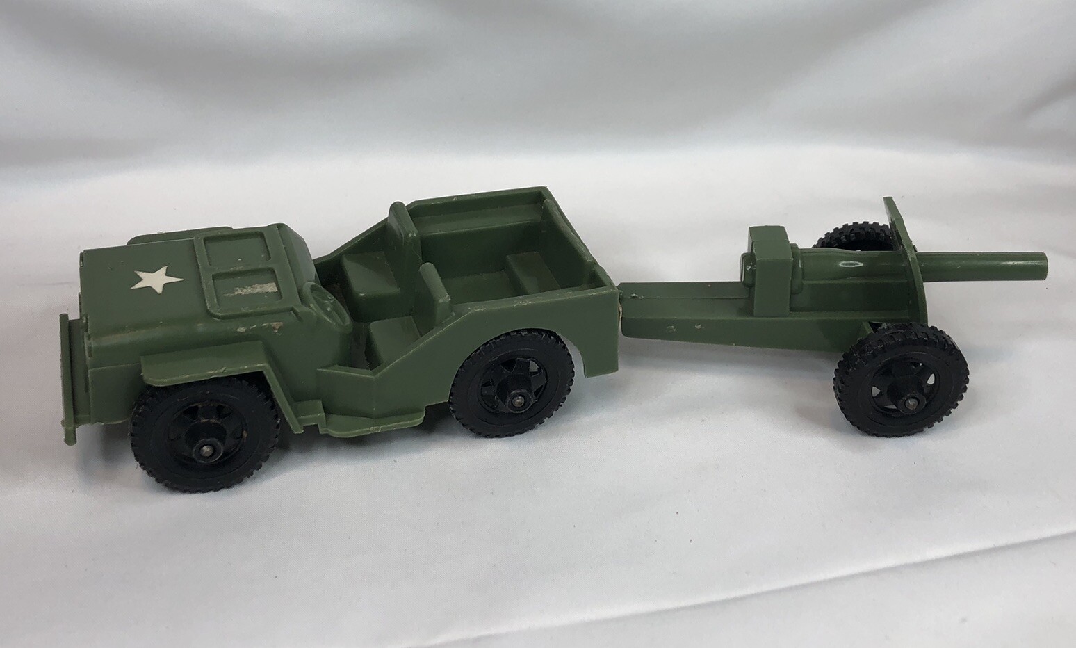 VINTAGE TIM - MEE TOYS US ARMY Captain JEEP & HOWITZER CANNON | eBay