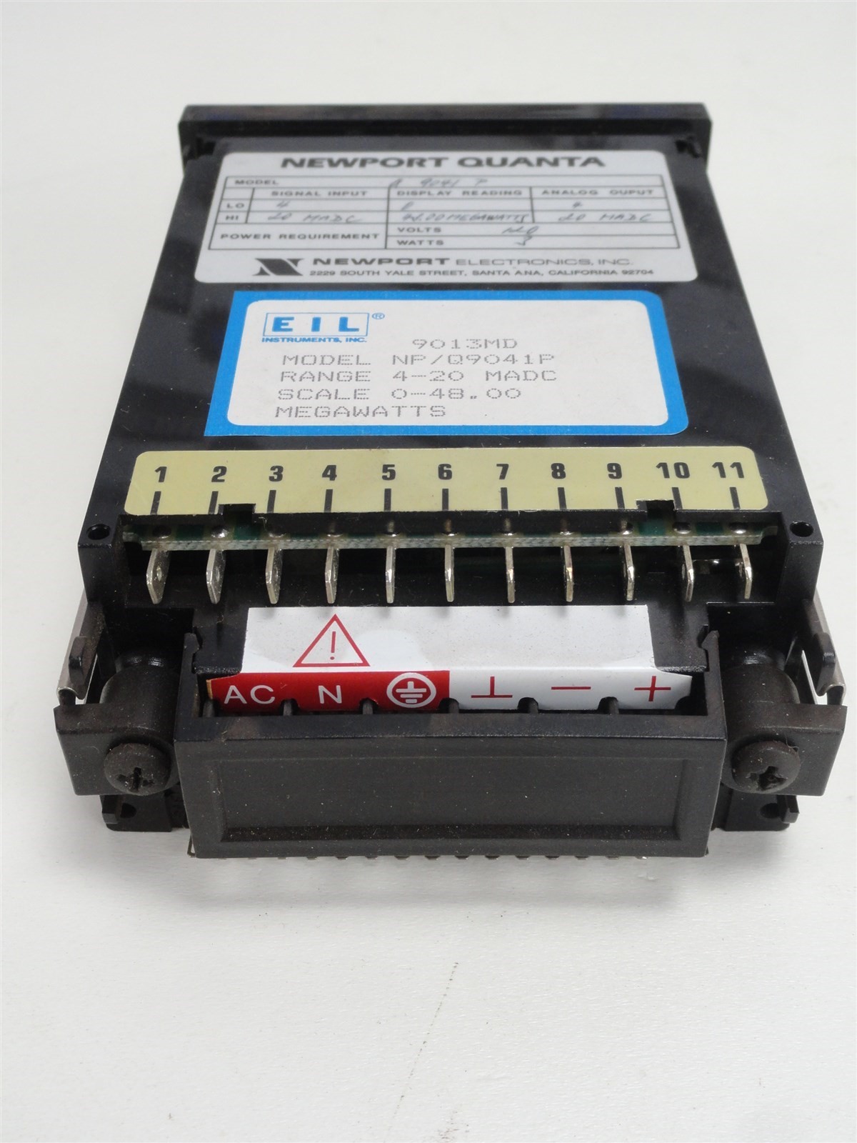 NEWPORT Digital QUANTA Panel Meter MEGAWATTS 0-48. Part # NP/Q9041P ...