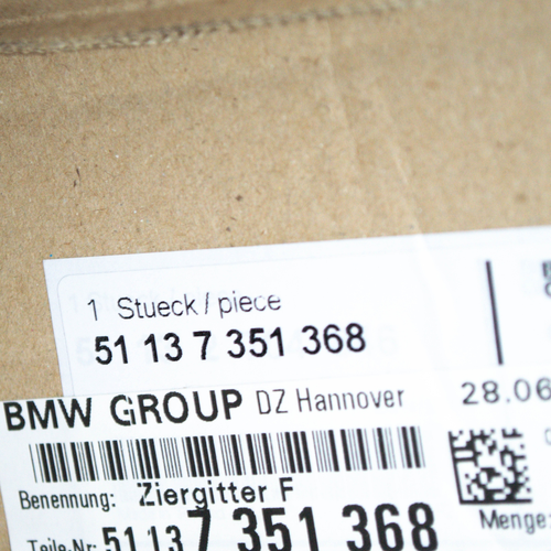 NEW MINI CLUBMAN F54 FRONT DECORATIVE HOOD GRILLE 51137351368 ORIGINAL ...