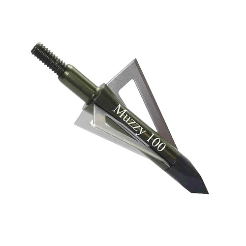 100 Grain Field Tips Muzzy Phantom SC 100 Grain: 4 Blade Steel ...