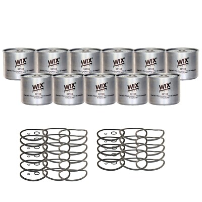 Wix 33166 Fuel Filter Set Heavy Duty Cartridge Fuel Metal Canister 11 ...