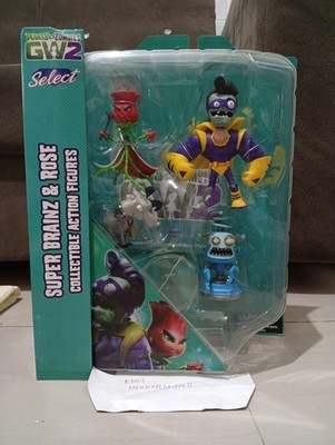 Diamond Select Plants vs Zombies GW 2 Rose vs. Super Brainz Action ...