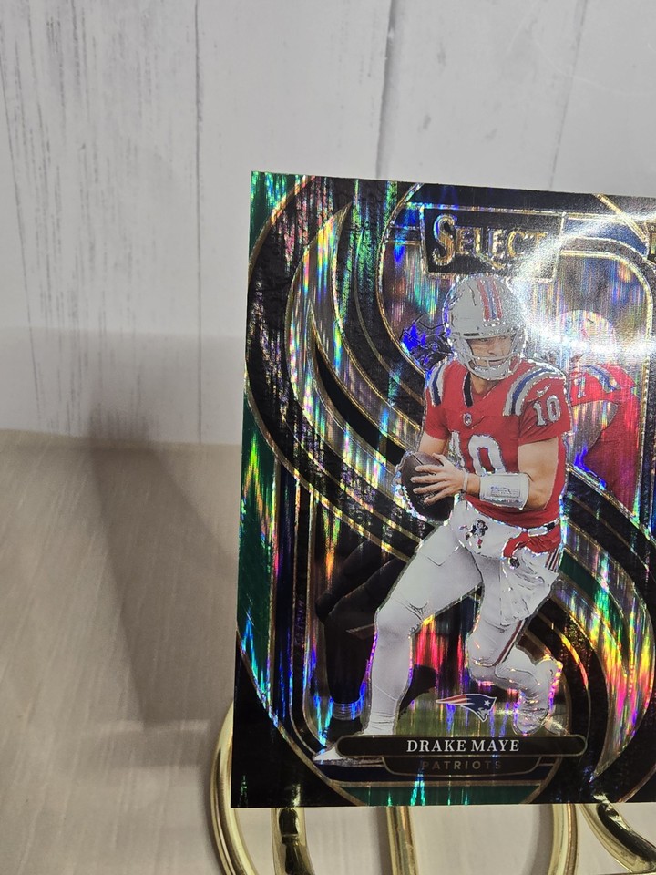 2024 Panini Select - Premier Level Drake Maye #113 Black & Green Shock ...