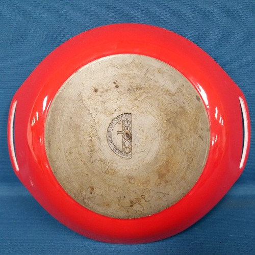 Copco Denmark Michael Lax Design Red Enamel Cast Iron Paella Pan | eBay