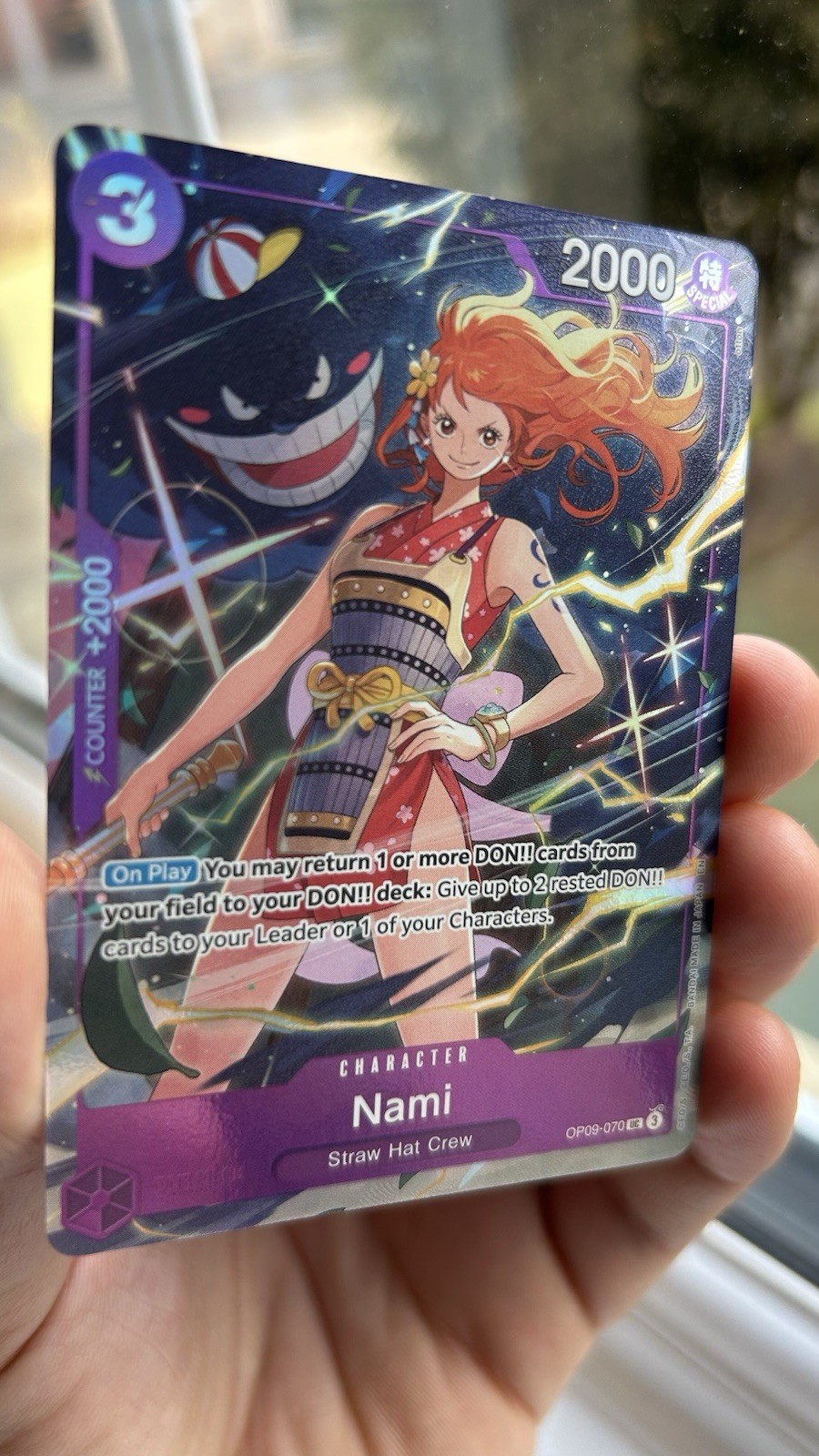 One Piece TCG Nami OP09 070 (Gengar?) NM+ Rare In UK | eBay