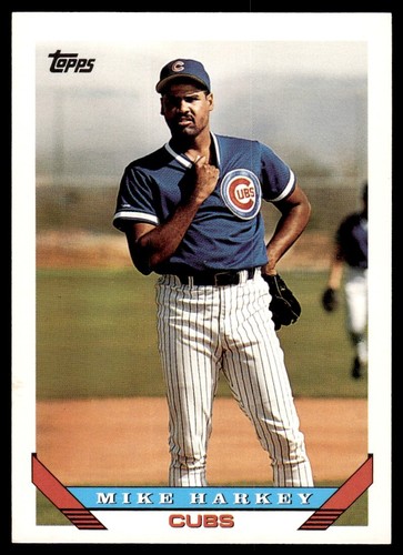 1993 Topps Baseball Card Mike Harkey Chicago Cubs #657 | eBay