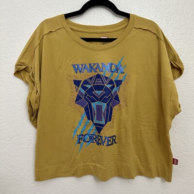Disney Parks Authentic Marvel Wakanda Forever Woman’s Cropped Top ...