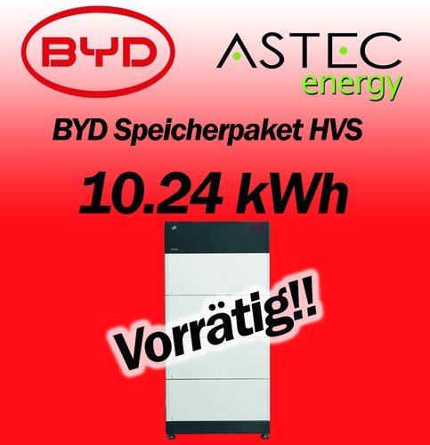 BYD Memory 4x 2.56 kWh HVS 10.2 Bat. BCU BOX BYD Memory IMMEDIATELY ...
