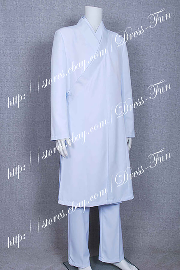 TRON Legacy Cosplay Kevin Flynn Clu Halloween Adult Costume White ...