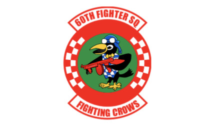 4" air force 60th fighter squadron fighting crows bumper sticker decal ...