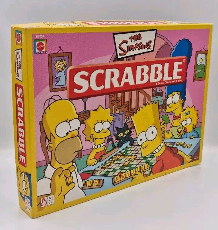 Simpsons Game Of Life 2004 & Scrabble 2005 Board Game Bundle Complete ...