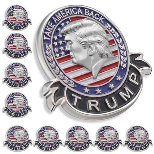 10 Pcs Donald Trump Lapel pins Bluk - Republican GOP Take America Back ...