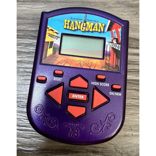 Electronic Handheld HANGMAN Video Game Milton Bradley Tested Works | eBay