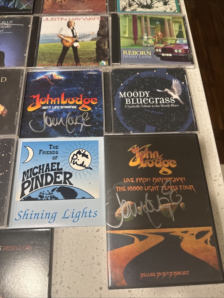 Massive Lot Of 34 Moody Blues And Related Members CDs & DVD Signed John ...