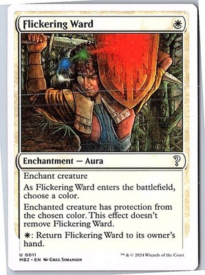 Flickering Ward (White Border) U Mystery Booster 2 11 | eBay