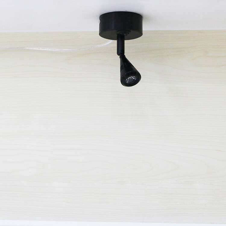 3W LED Wall Ceiling Surface Mount Light Spot Lamp On/off Button Plug In ...