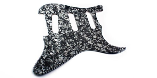 Grey Strat Style Guitar Pickguard SSS Electric Guitar USA/MIM Scratch ...