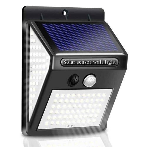 Vibe Geeks 270¬∞ 3-Side Lighting Solar Powered Motion Sensor Outdoor LED Light | eBay