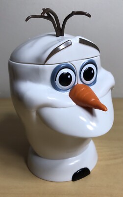 Frozen Olaf Snowman Character Disney On Ice 7" Flip Top Mug Cup 10 oz ...