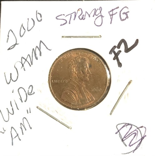 2000 Lincoln Cent Dirty Wide AM Variety Strong FG ( XB114) Make an ...