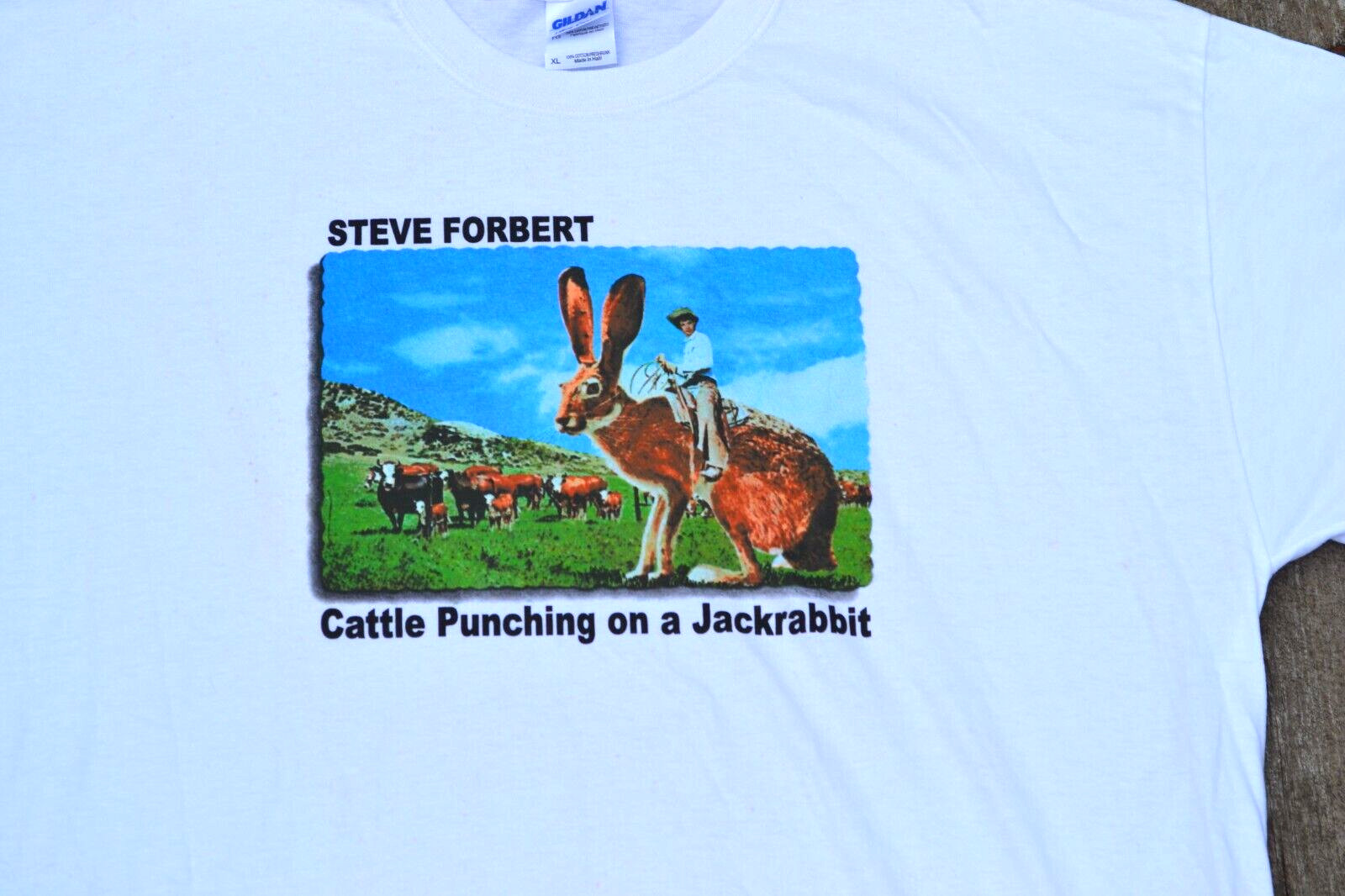 steve forbert tee T shirt cattle punching the jackrab… - Gem