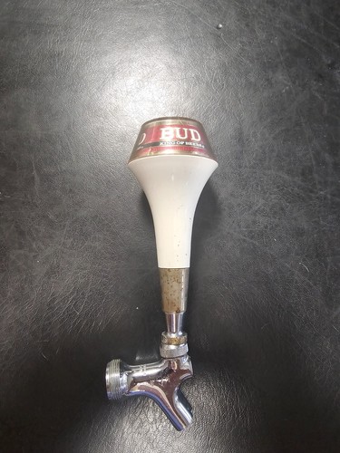 Vintage Budweiser Bud King Of Beers Acrylic Tap Handle | eBay