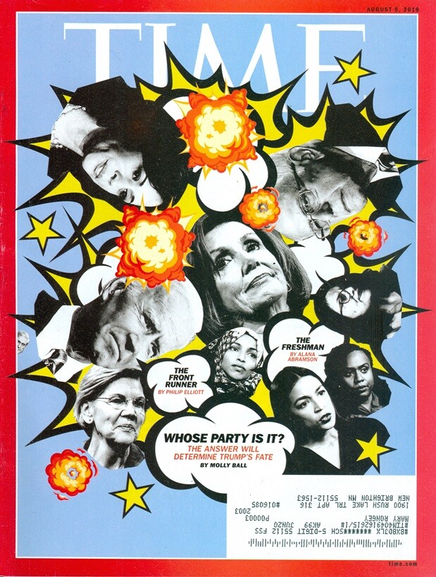 2019 Time Magazine: Democrats - Whose Party Is It/Pelosi/Biden/Harris ...