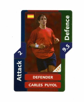 #TN02635 CARLES PUYOL Topps Match Attax FOIL Soccer Card | eBay