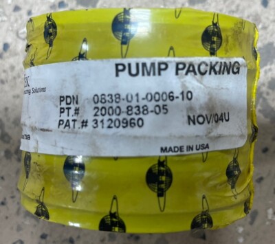 Pump Packing, part# 2000-838-05 | eBay