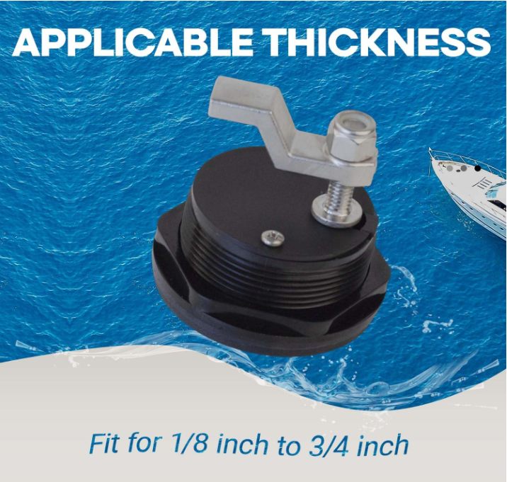 T Handle Boat Latch 2-1/2 Inch Nylon Boat Hatch Latches with Stainless ...